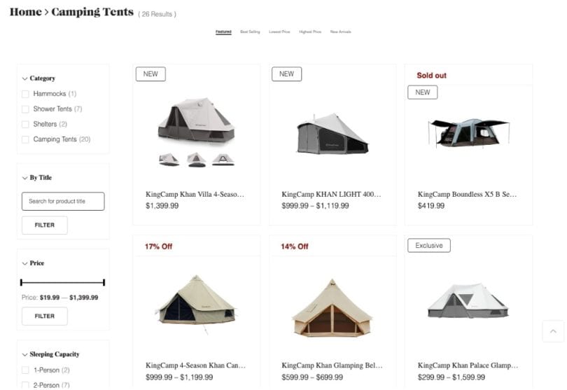 Product Collection Pages: Design Tactics That Boost Ecommerce ...