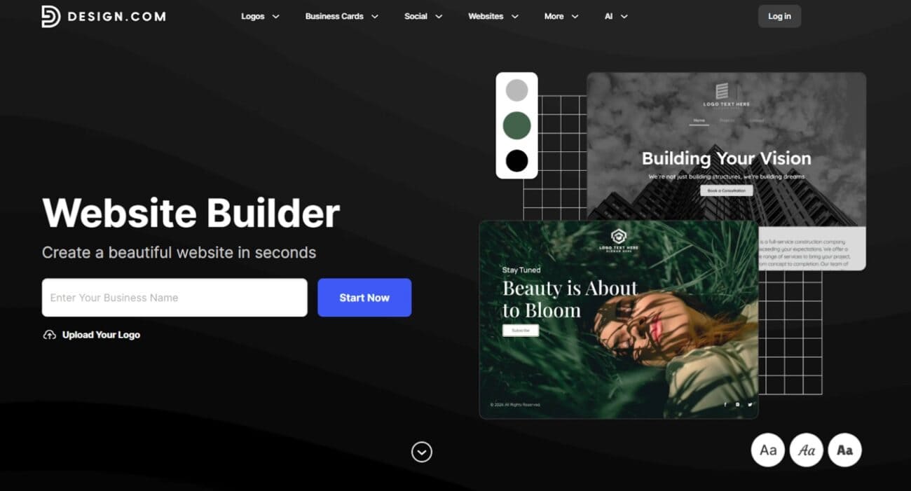 Design.com: Is It The Best Website Builder Tool? - Web Design