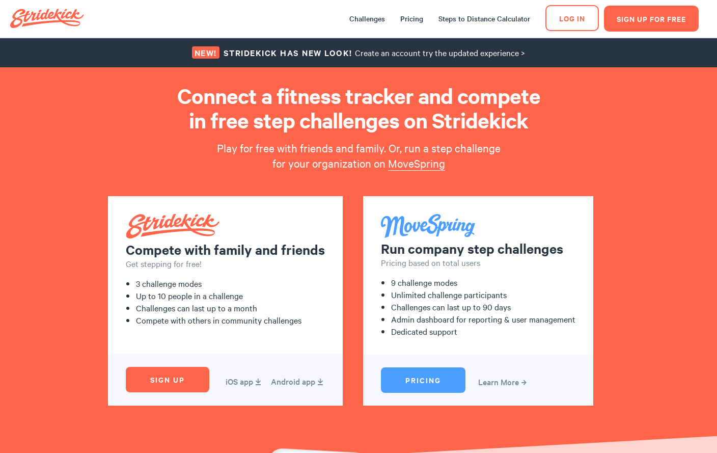Stridekick Fitness Website is a Web Design Inspiration
