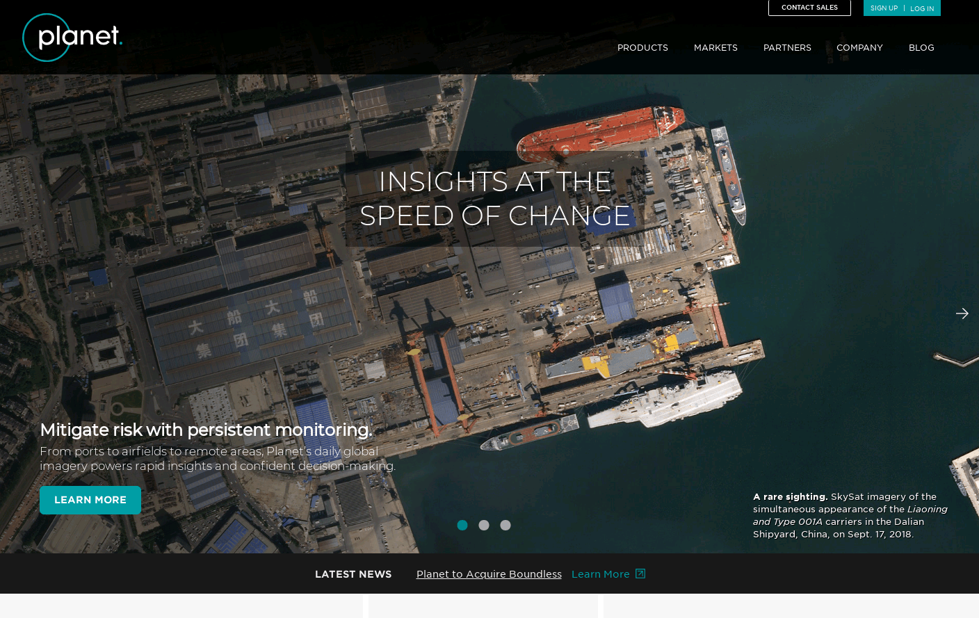 Planet Labs Website is a Web Design Inspiration