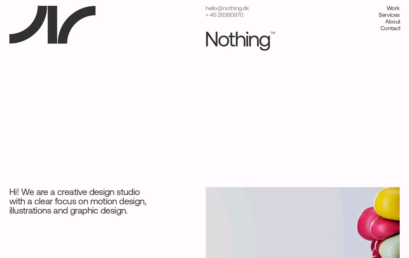Nothing Website is a Web Design Inspiration